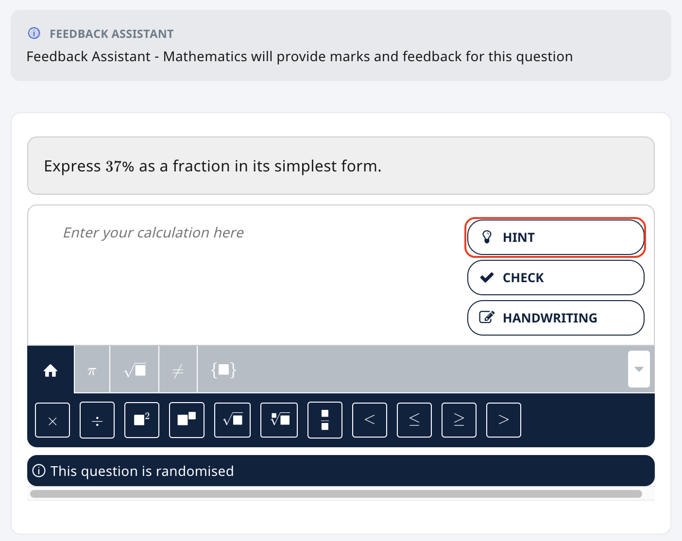 (D1) About Feedback Assistant Mathematics (Enhanced)
