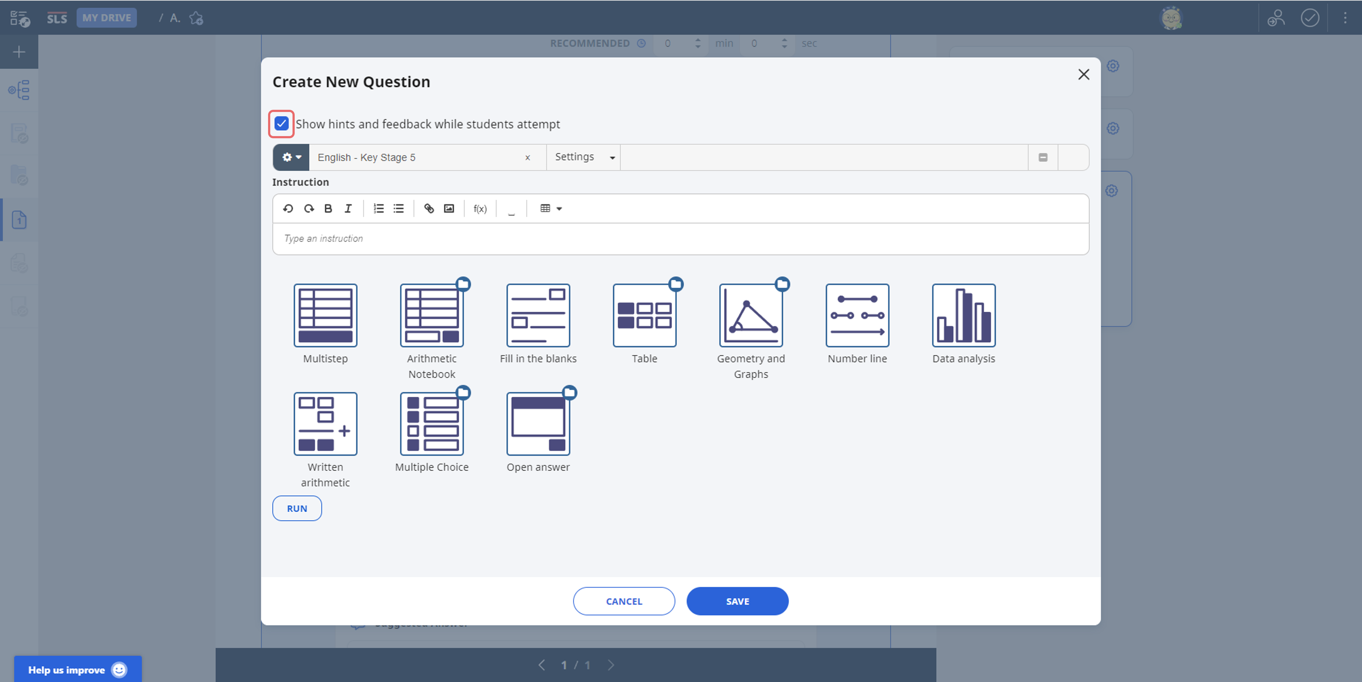(C1,i) Add Feedback Assistant Mathematics