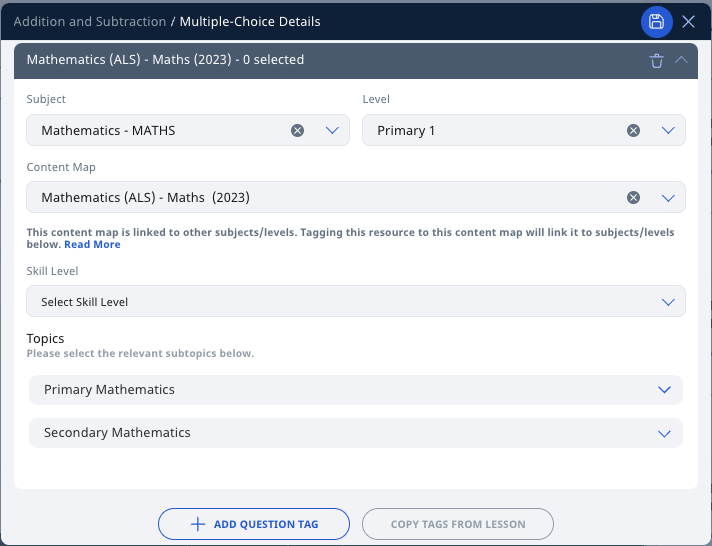 (B1,vii) Add Question Tags