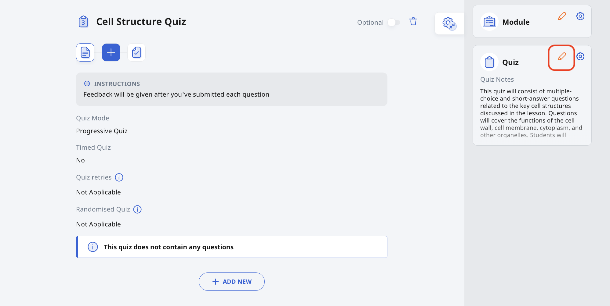 Use Authoring Copilot to create New Quizzes (Enhanced)