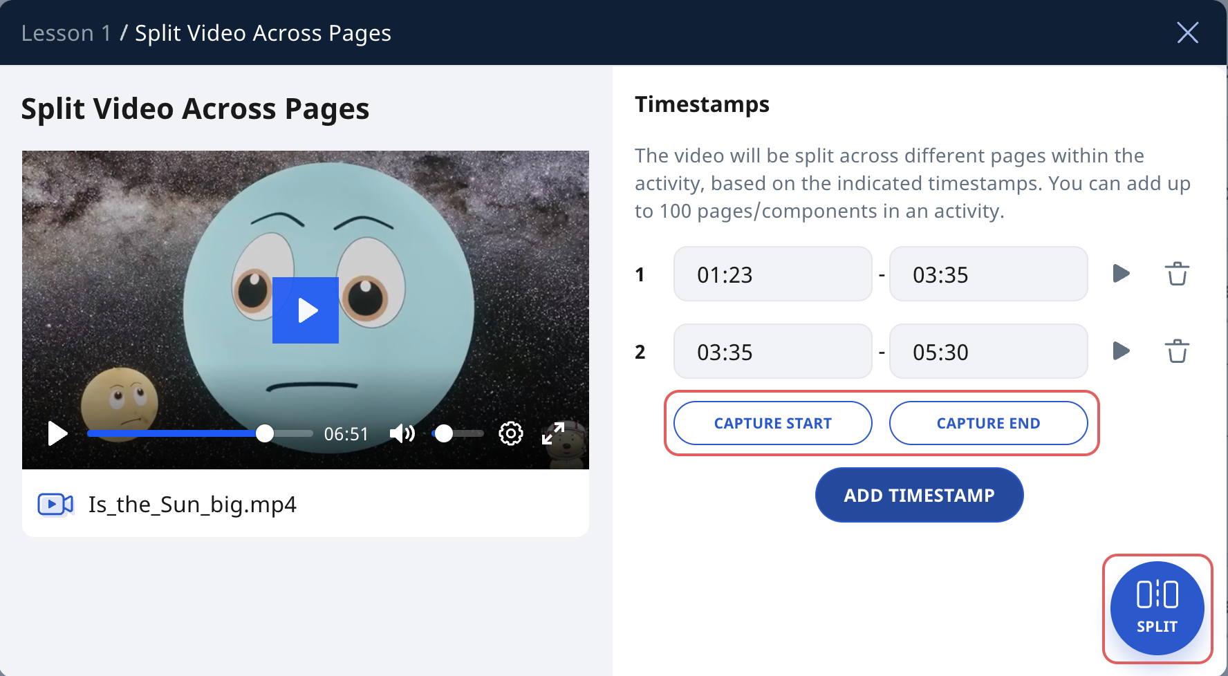 (A2,2) Add Split Page Media