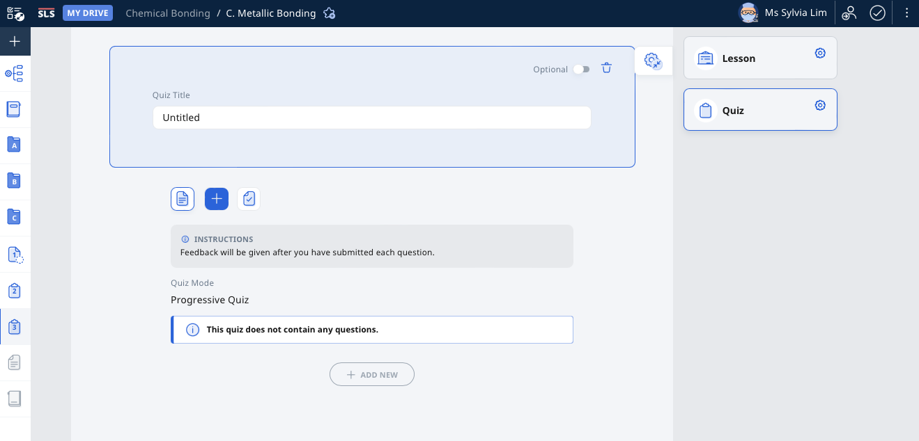 (A1) Create Quizzes (New)