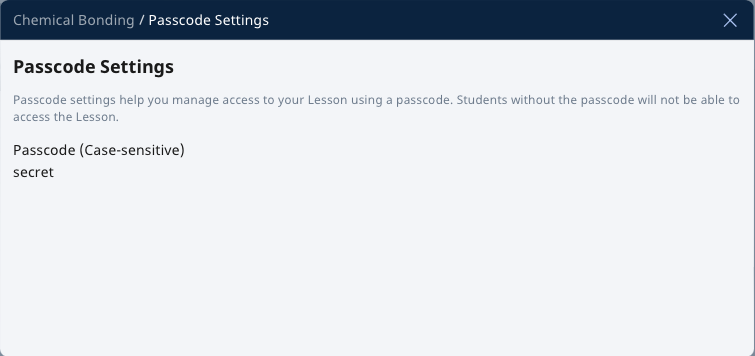 (D1,iv) Add and View Passcodes